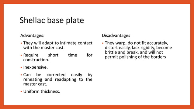 Denture base and occlusal rims | PPTX