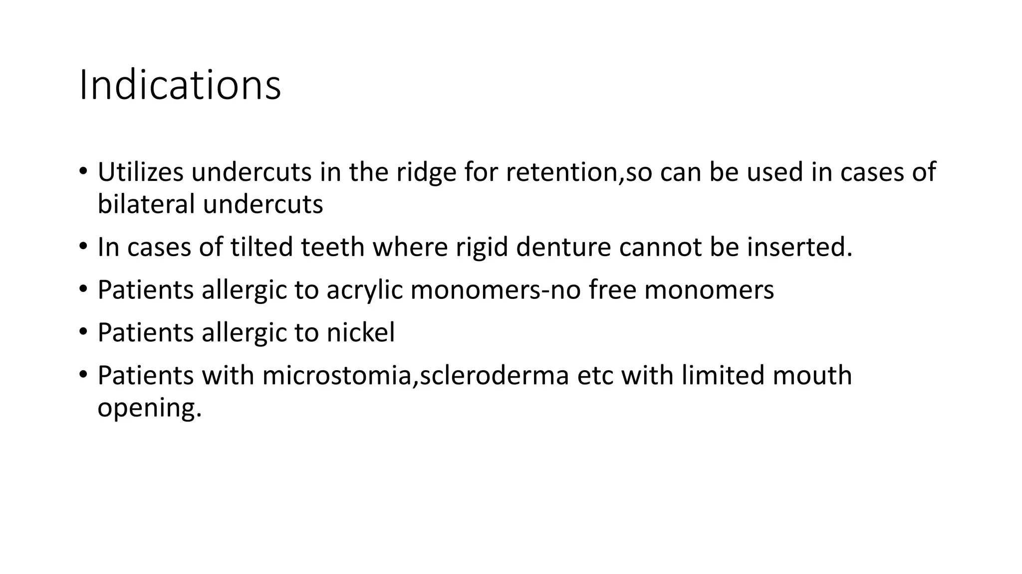Denture base considerations in rpd | PPTX