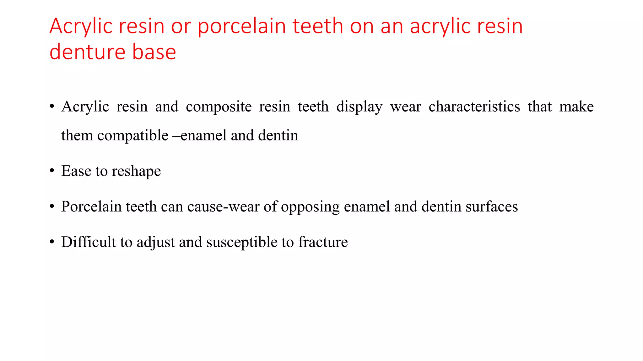 Denture base considerations in rpd | PPTX