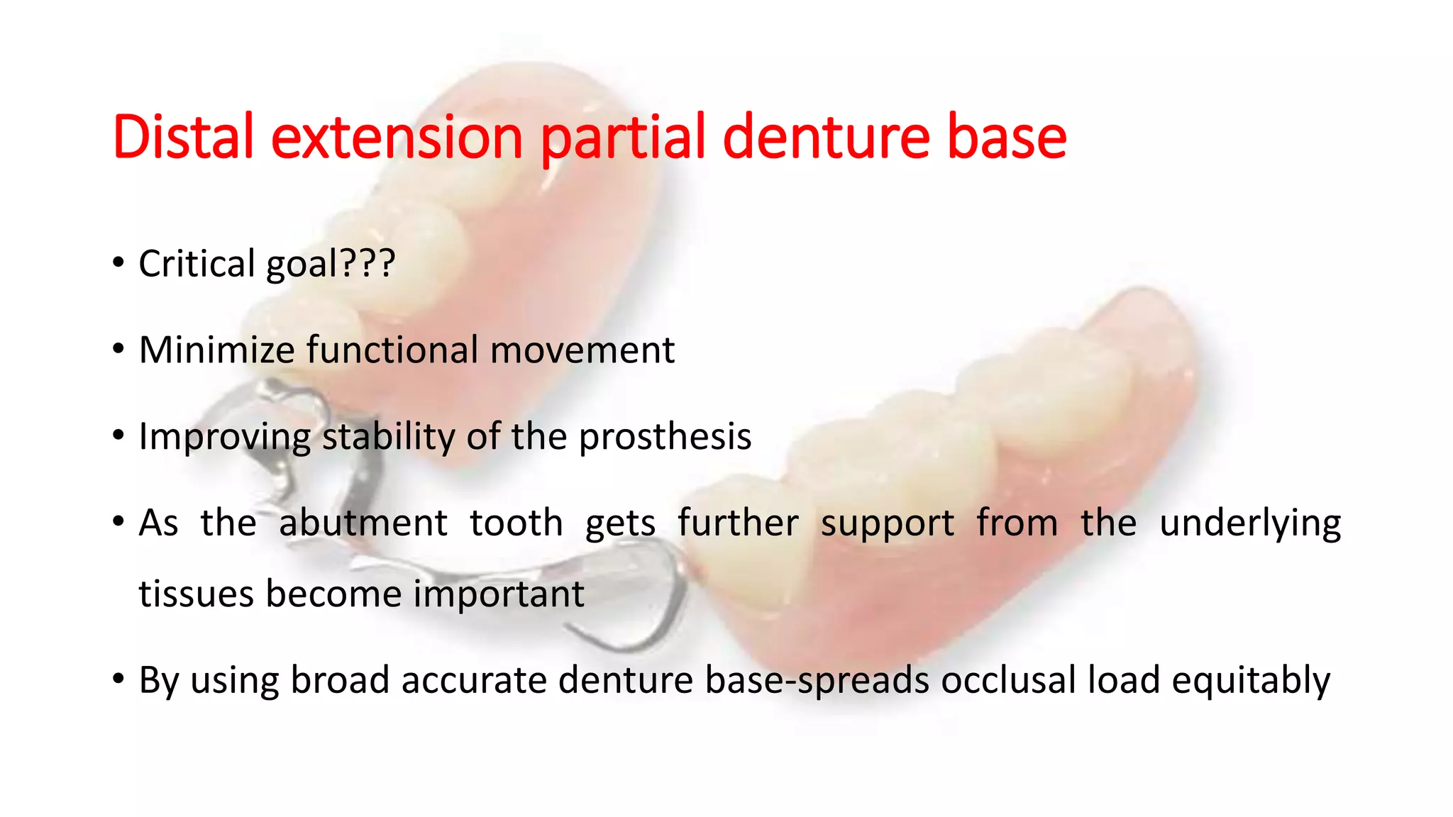 Denture base considerations in rpd | PPTX