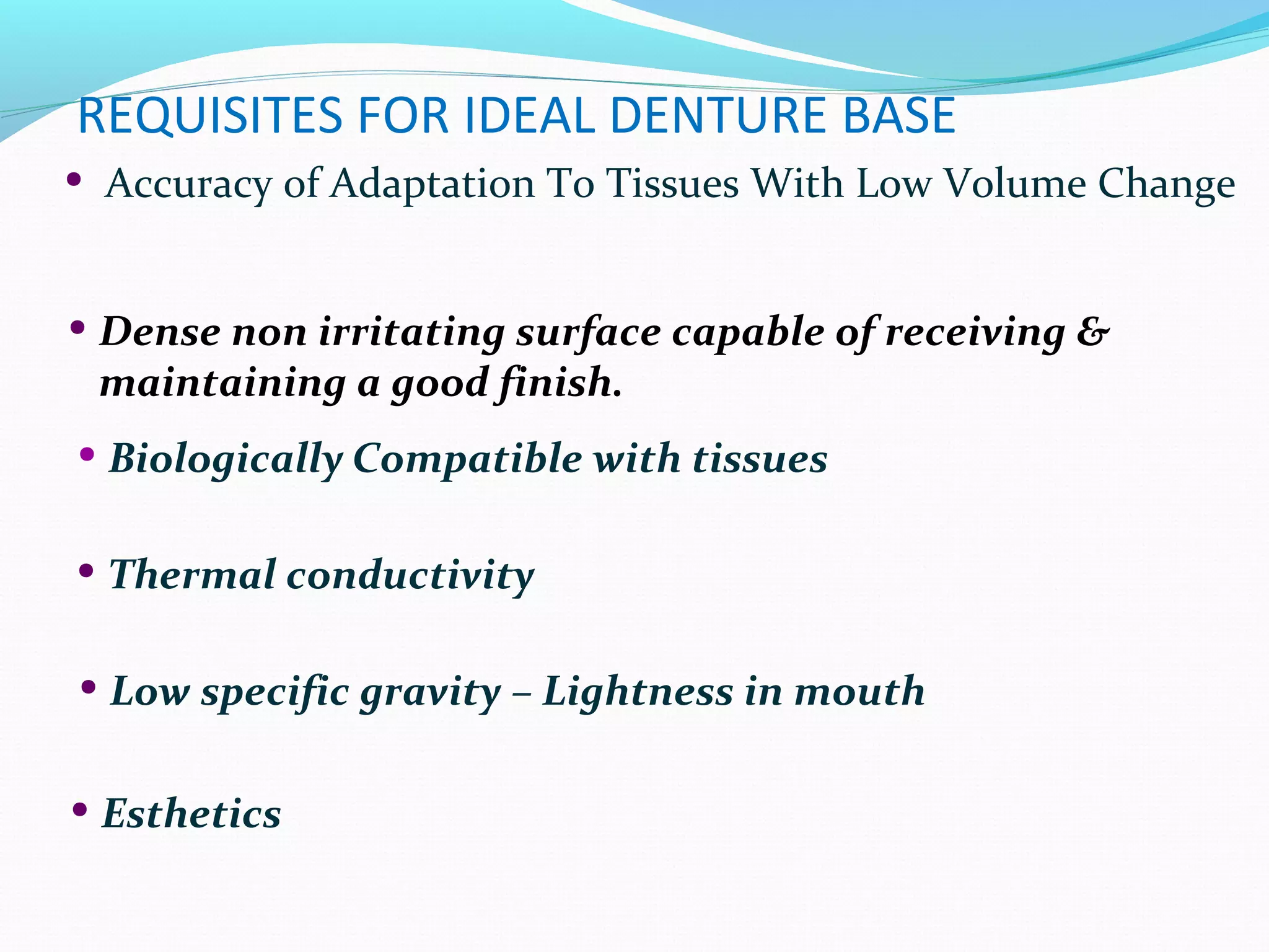 Denture base materials | PPT
