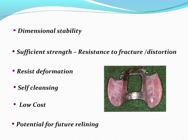 Denture base materials | PPT | Oral care | Personal Care
