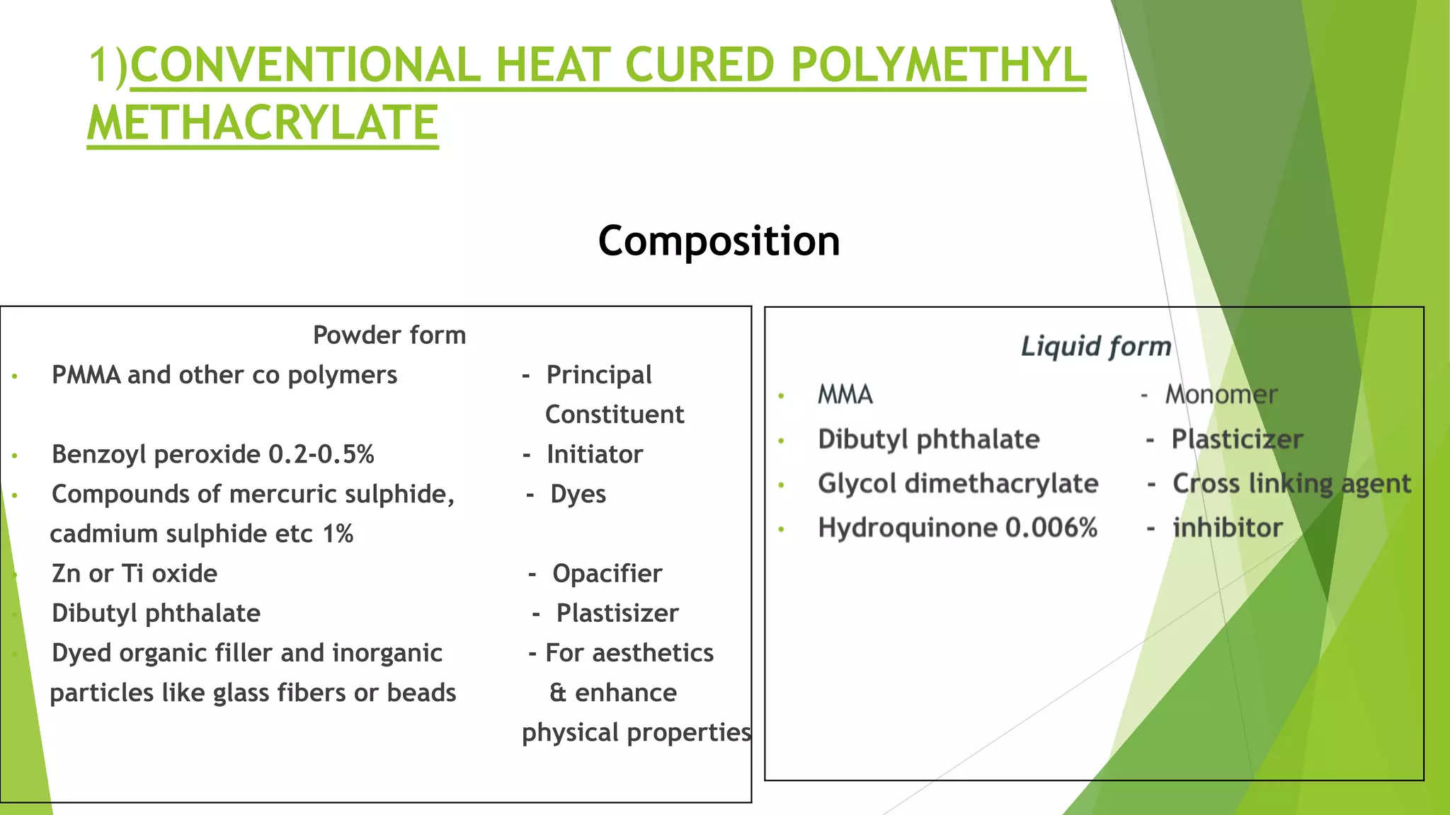 Denture base materials | PPTX