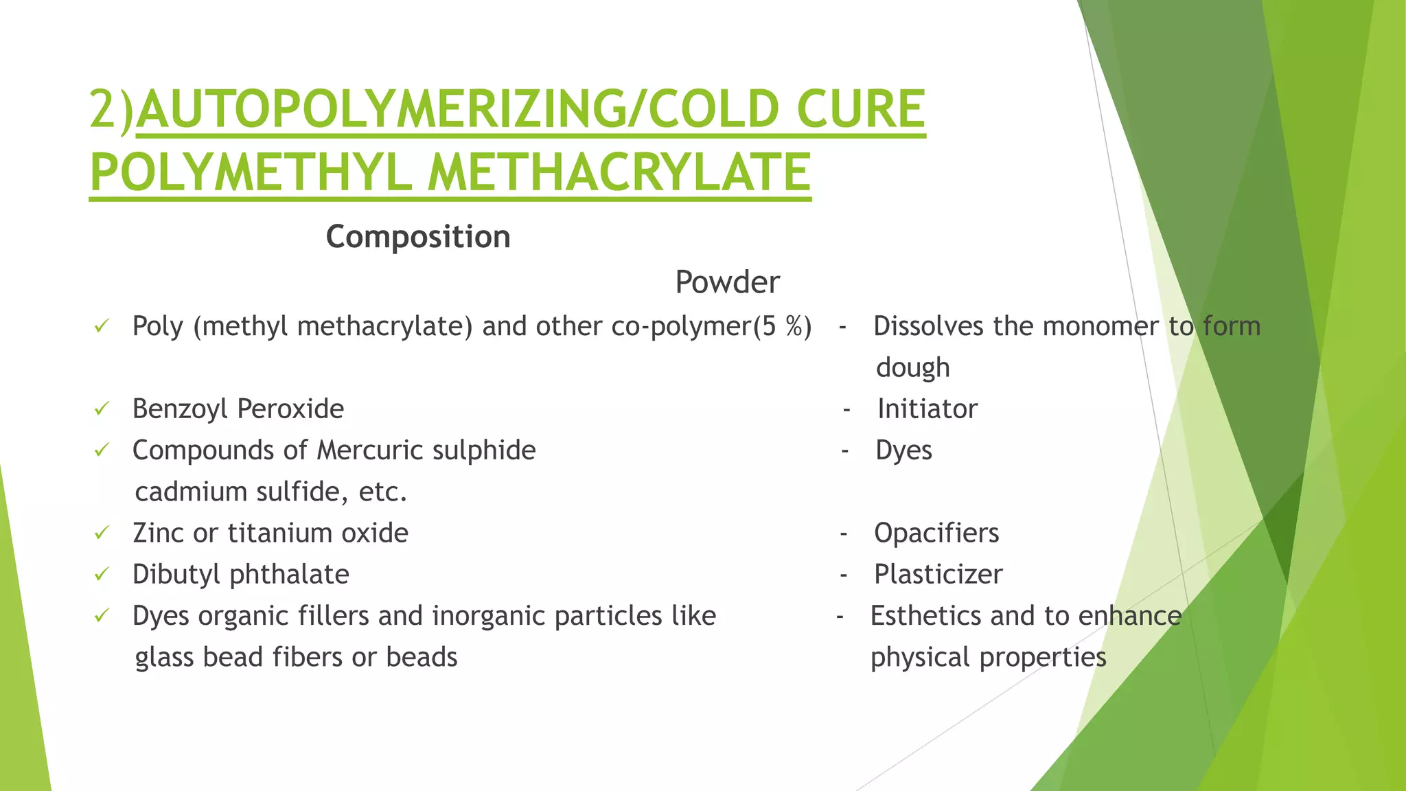 Denture base materials | PPTX