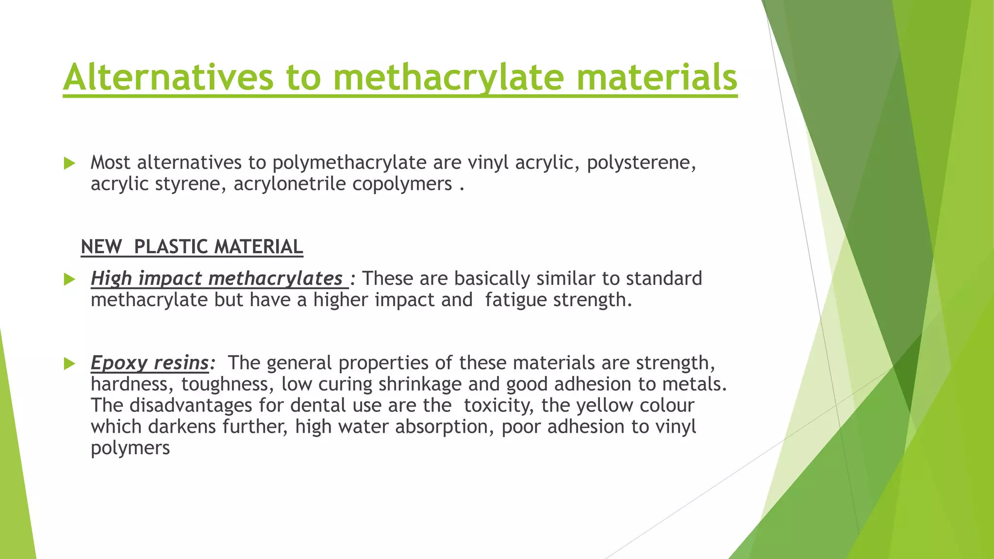 Denture base materials | PPTX