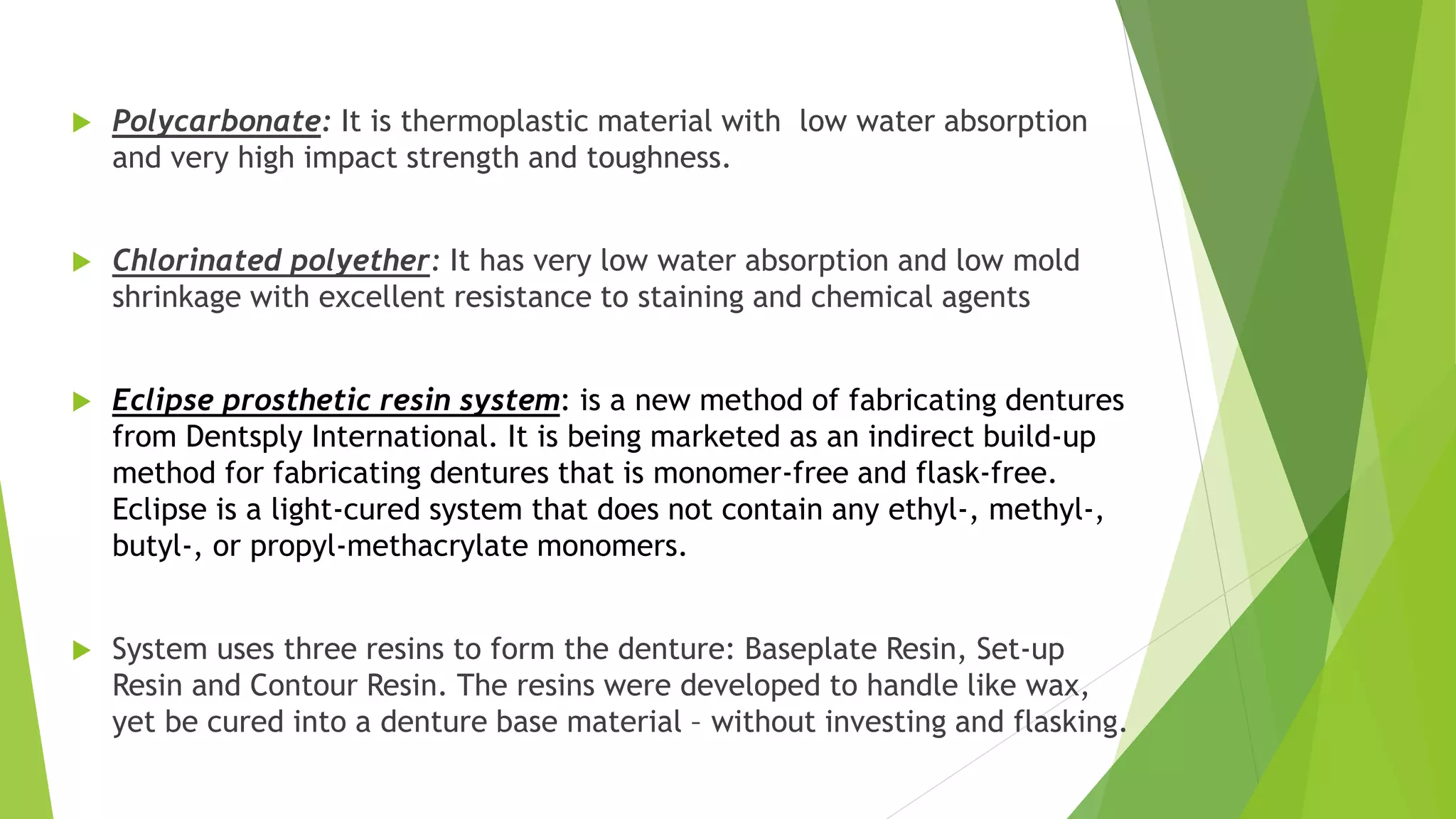 Denture base materials | PPTX