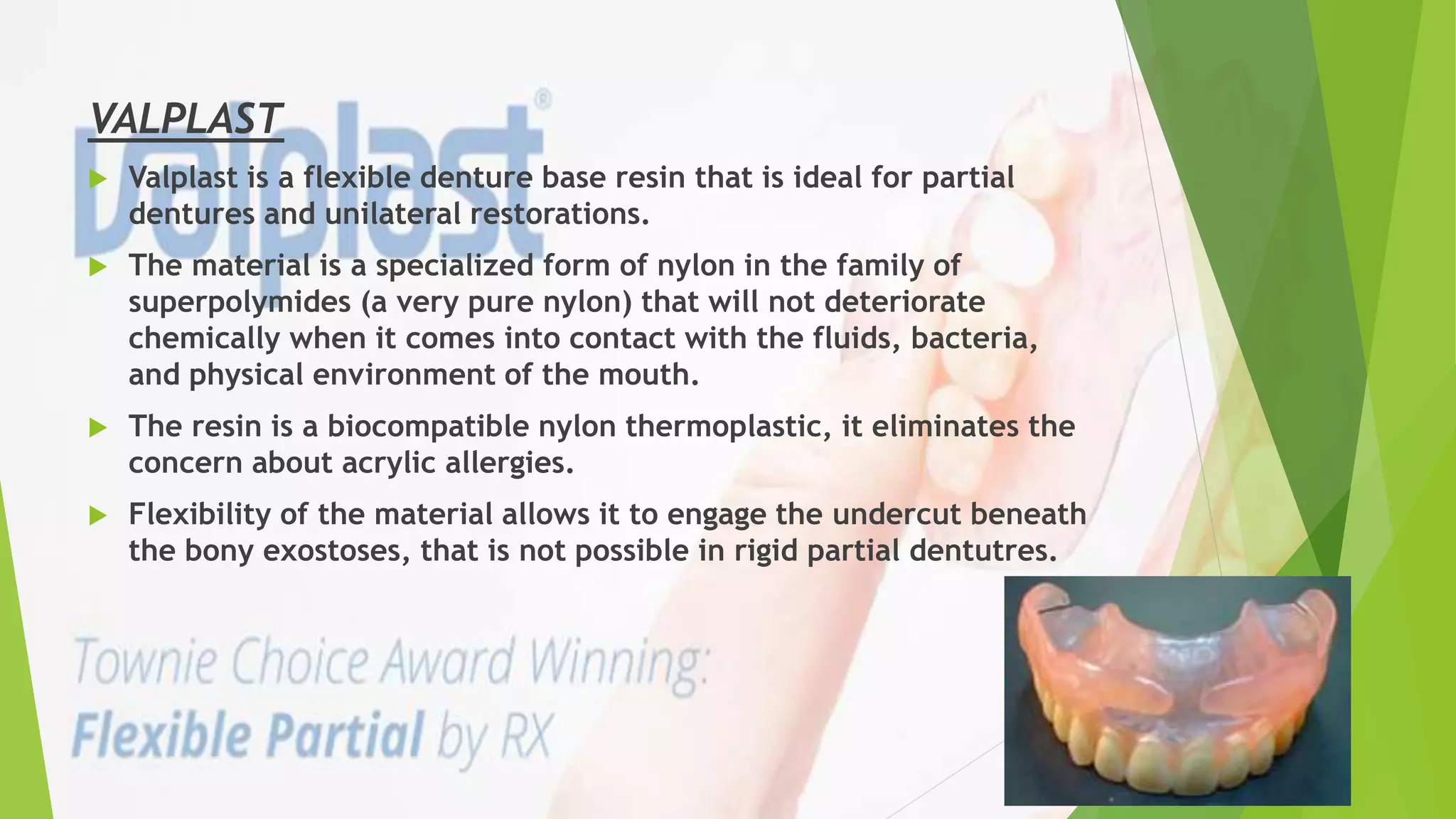 Denture base materials | PPTX