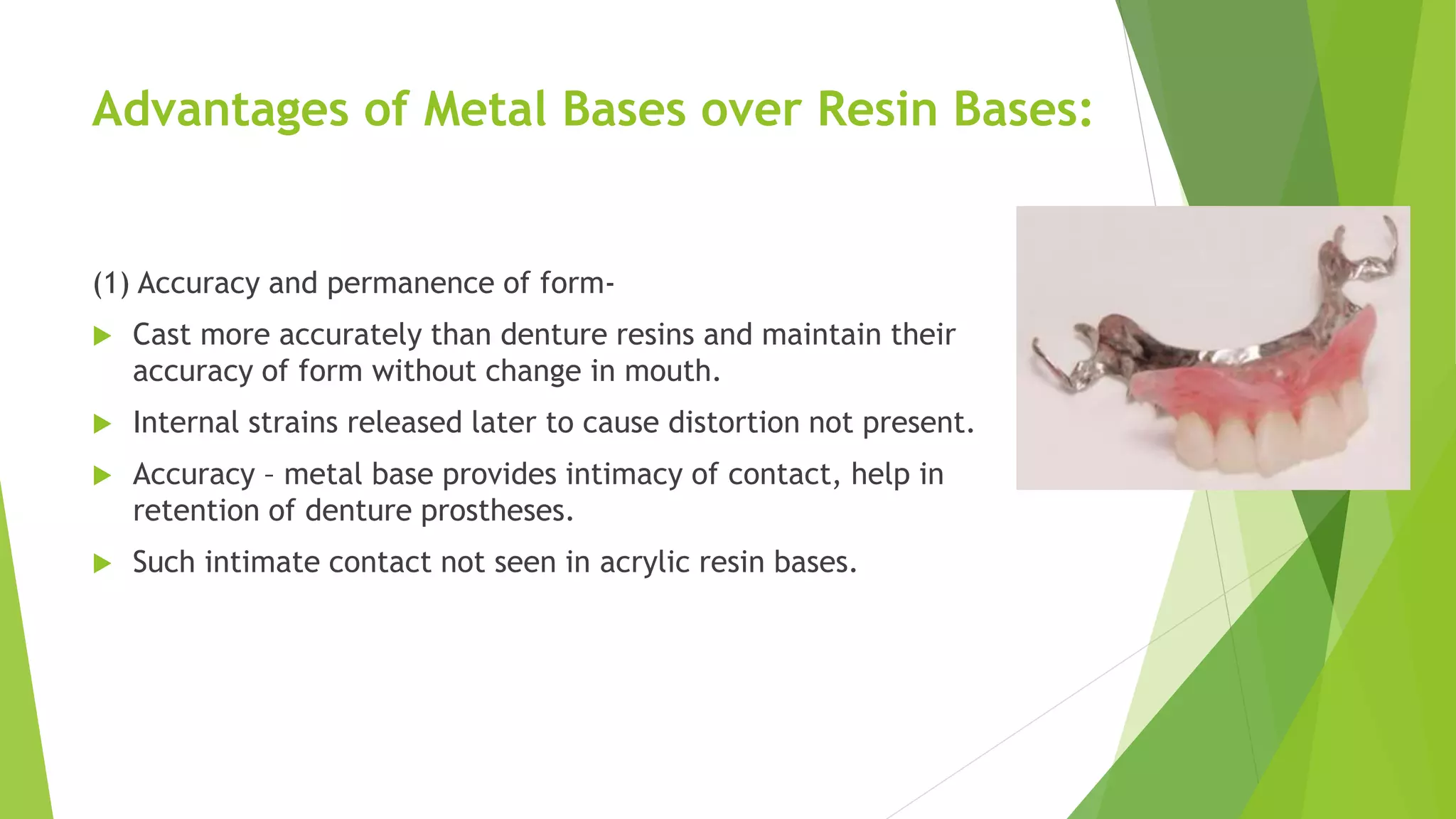 Denture base materials | PPTX