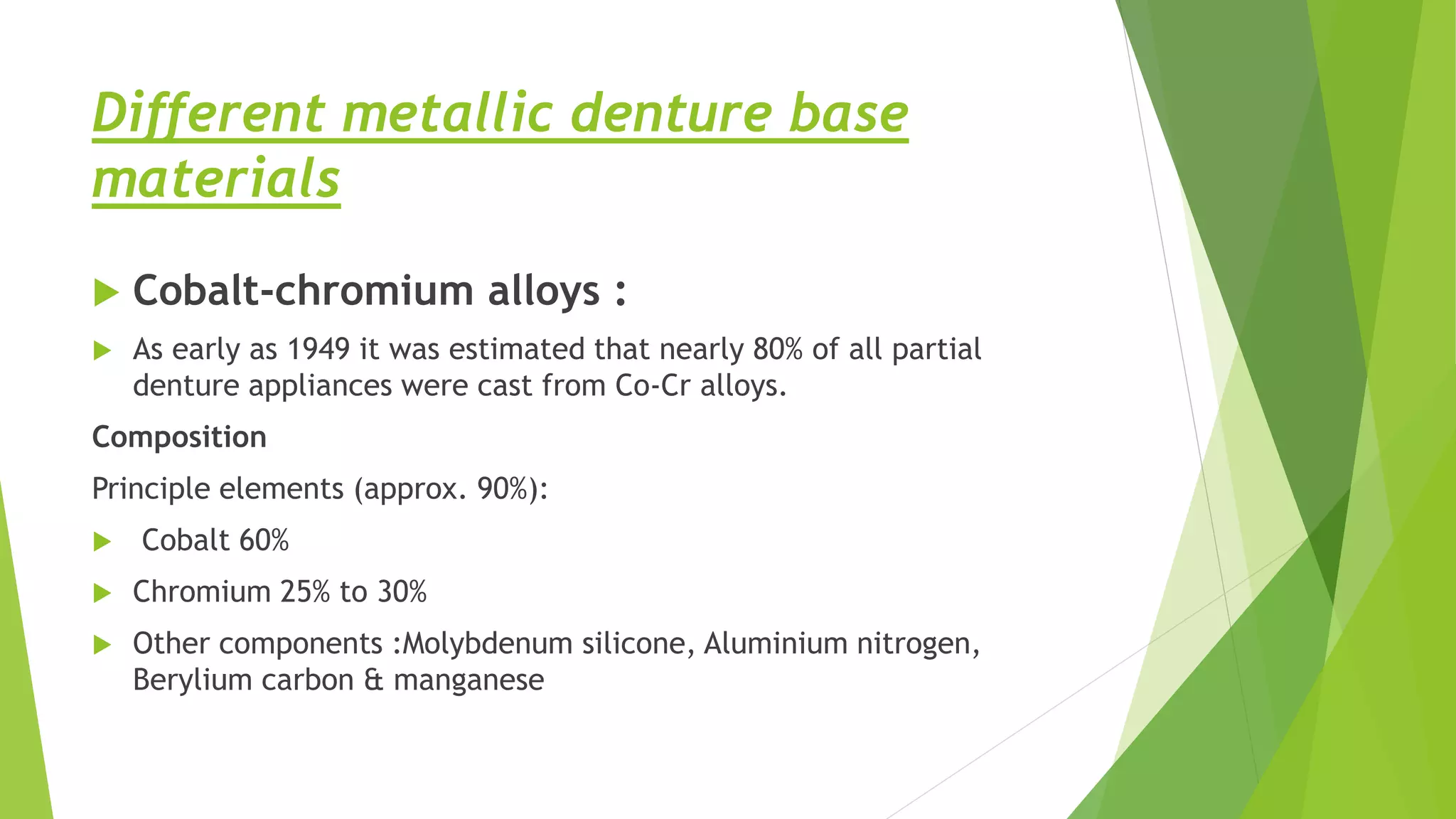 Denture base materials | PPTX