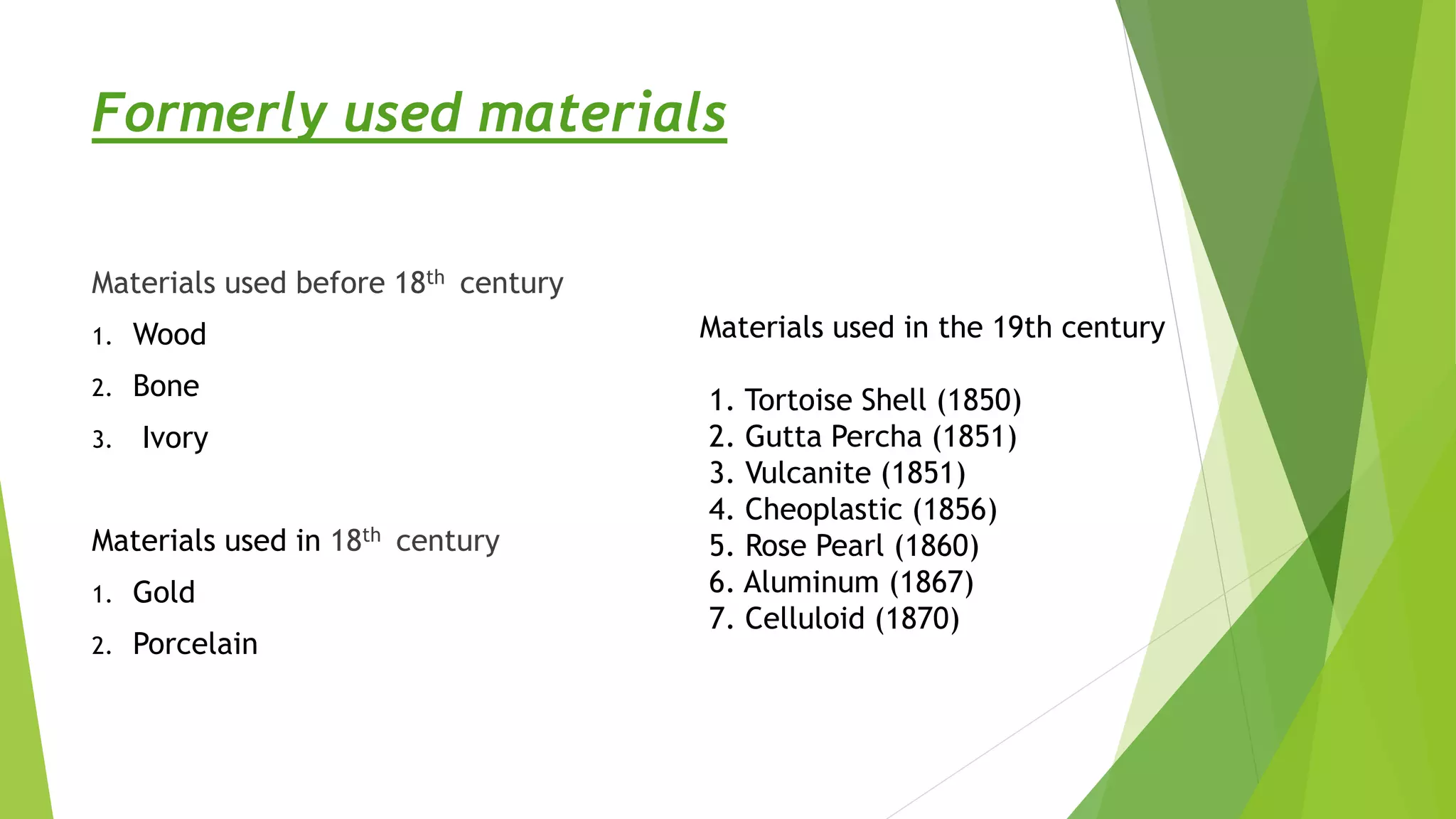 Denture base materials | PPTX