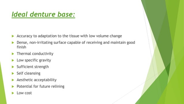 Denture base materials | PPTX