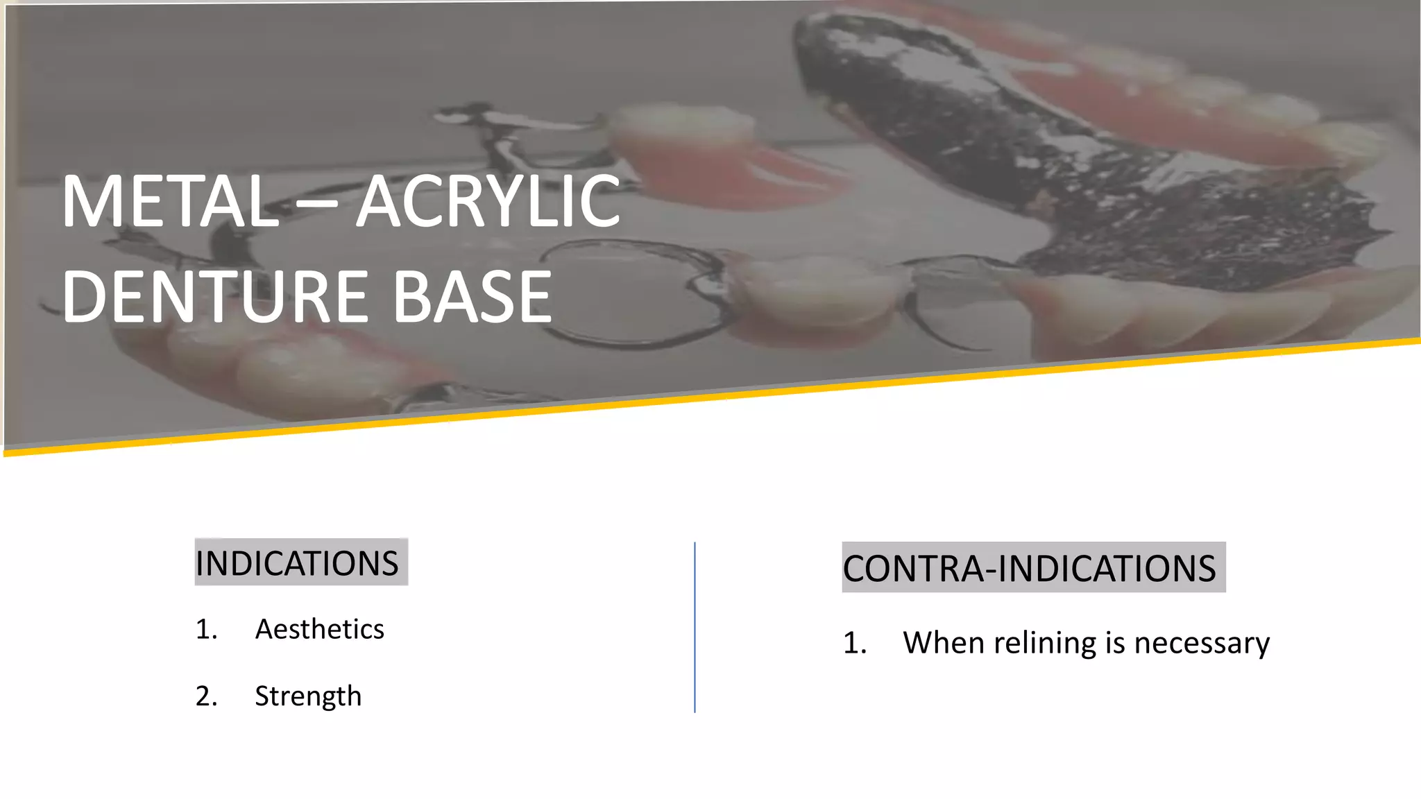 Denture base materials | PPTX