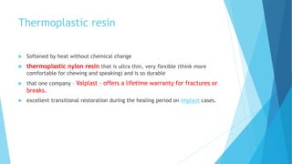 Denture base resin | PPTX