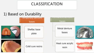 DENTURE BASE RESIN | PPTX