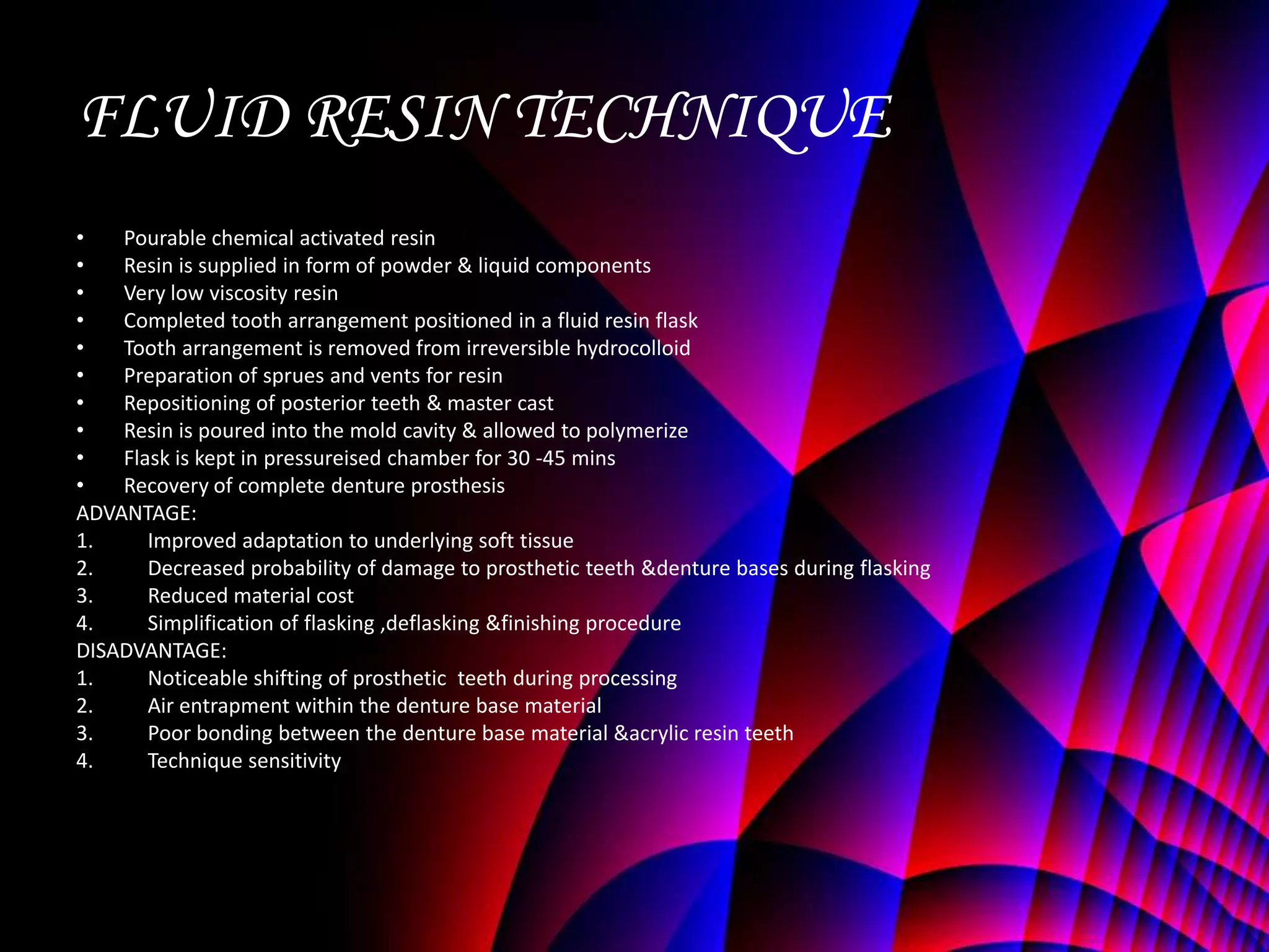 Denture base resins | PPTX