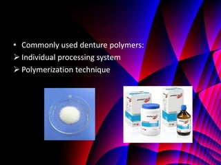 Denture base resins | PPTX
