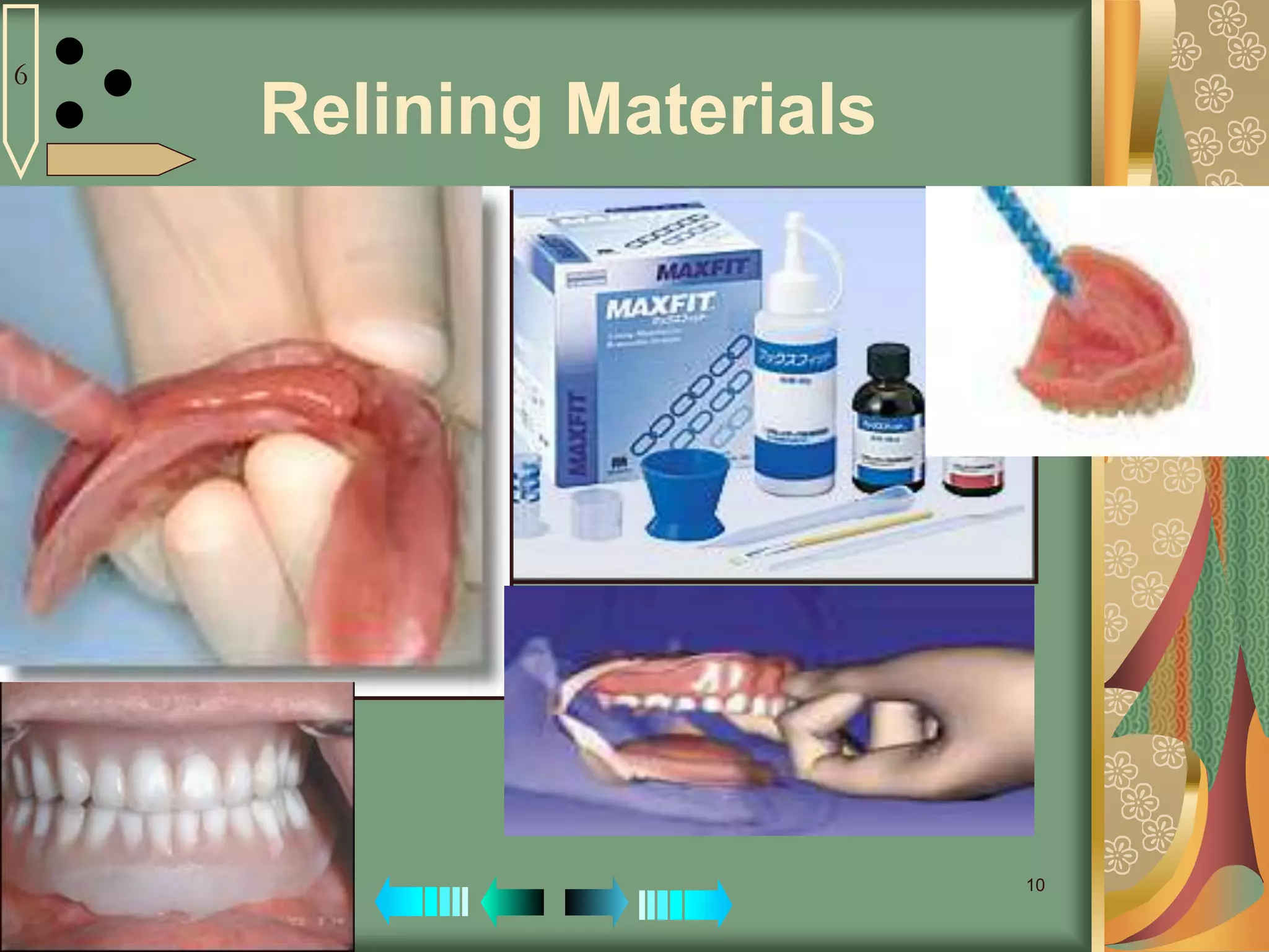 Denture Base Resins.ppt | Dental Health | Diseases and Conditions