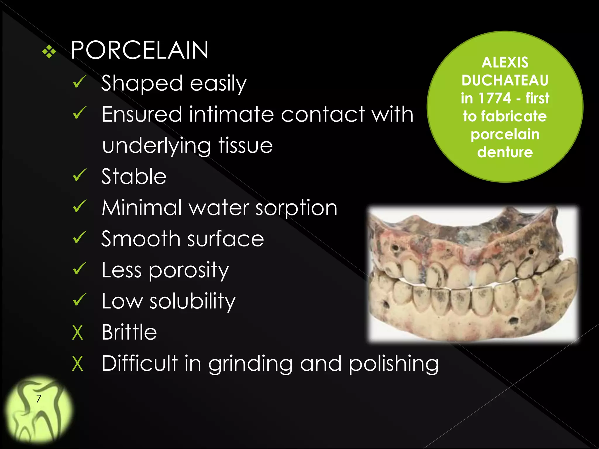 Denture base resins | PPTX