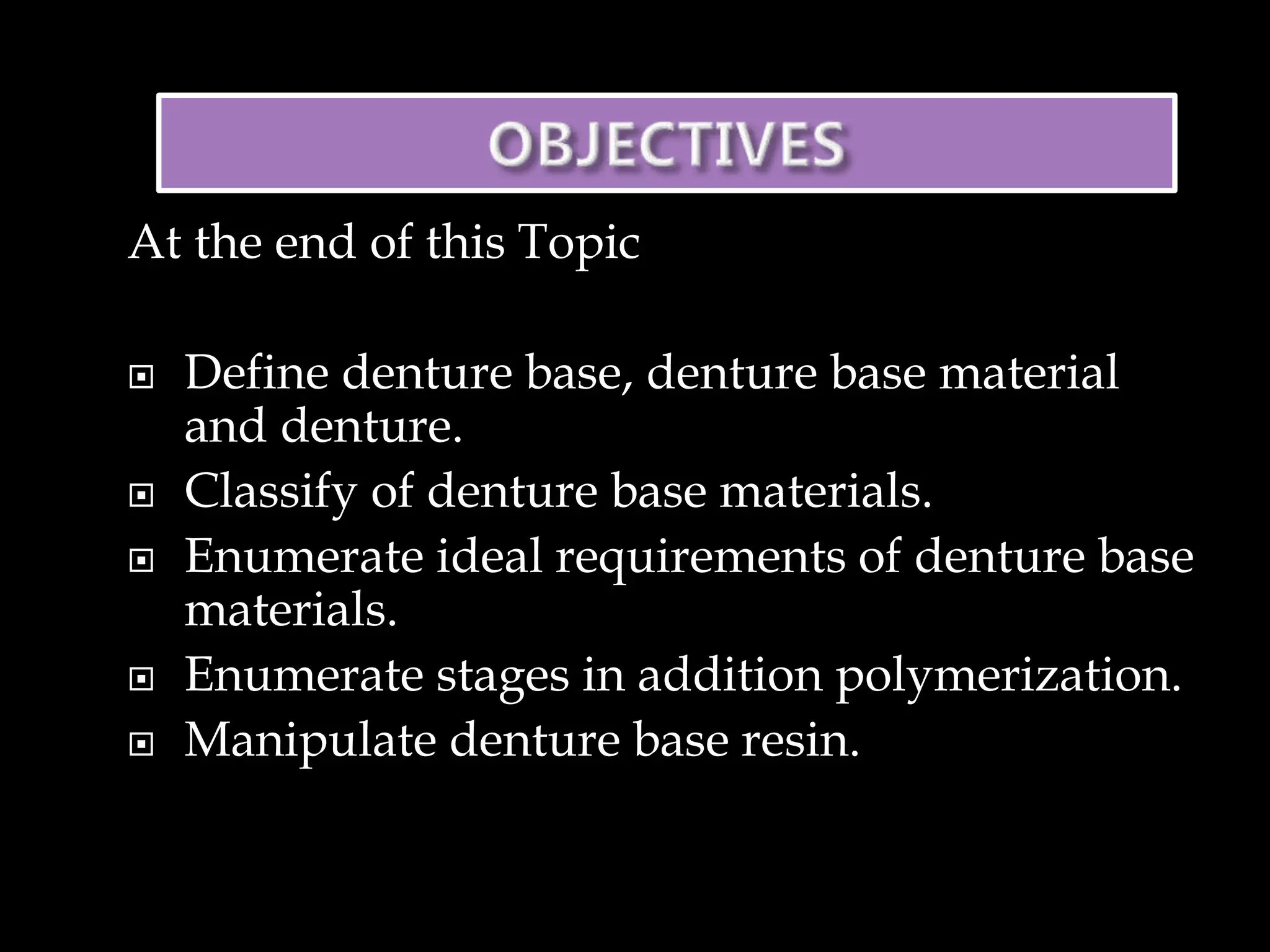 denture_base_resins used in dentistry ppt | PPTX