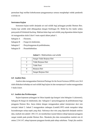 KAJIAN TAHAP KEPUASAN PELANGGAN TERHADAP KEMUDAHAN DAN PERKHIDMATAN ...