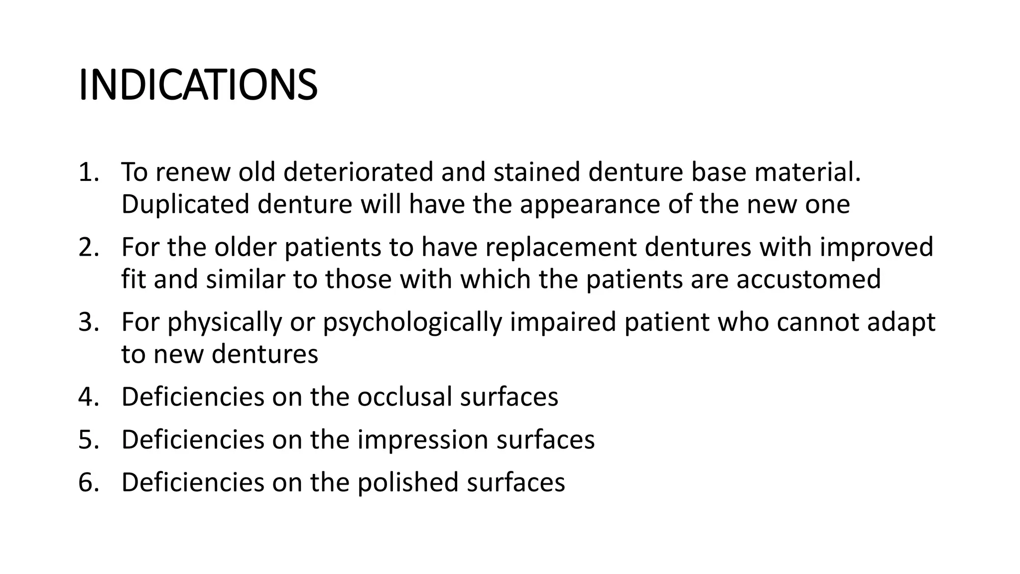 DENTURE COPYING PROCEDURES IN PROSTHETIC | PPTX