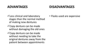 DENTURE COPYING PROCEDURES IN PROSTHETIC | PPTX