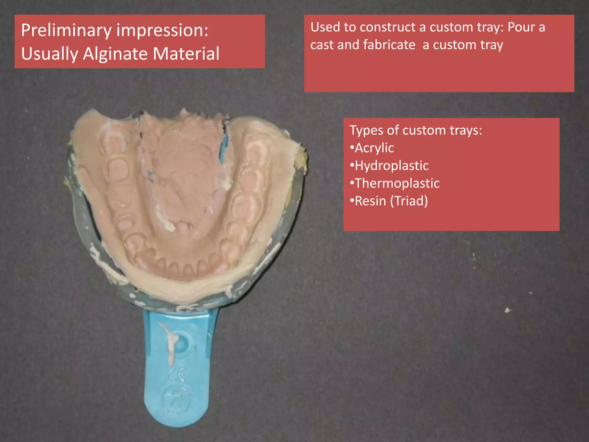 Denture impressions slides | PPTX