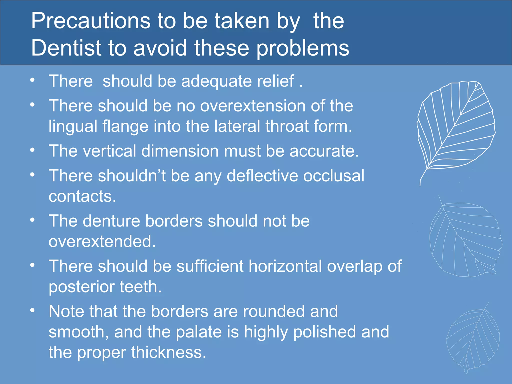 Denture induced lesions- Aarti Dubey | PPT