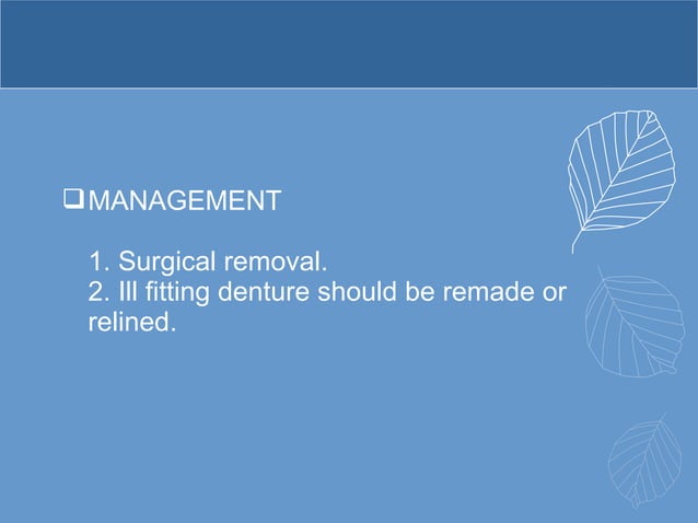 Denture induced lesions- Aarti Dubey | PPT
