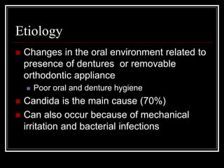 Denture Stomatitis Candida Albicans
