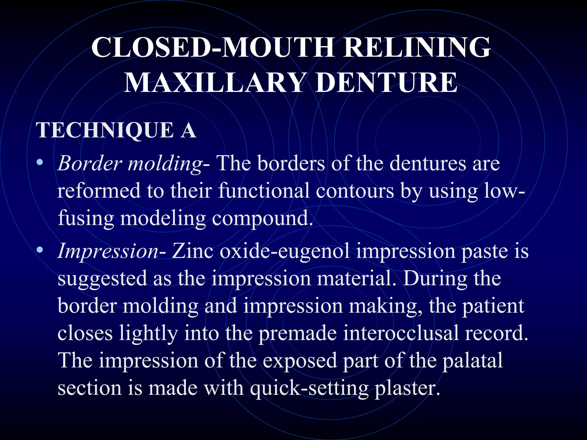 Denture lining materials Malabar dental college & research centre | PPT