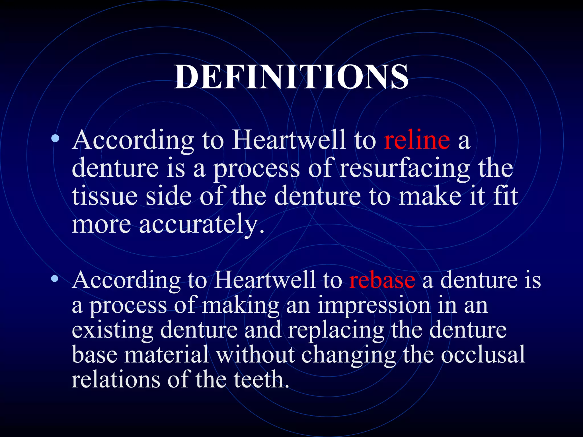 Denture lining materials Malabar dental college & research centre | PPT