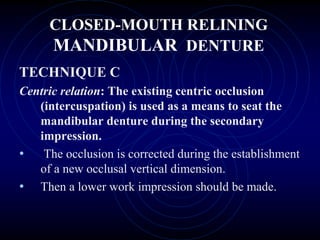 Denture lining materials Malabar dental college & research centre | PPT