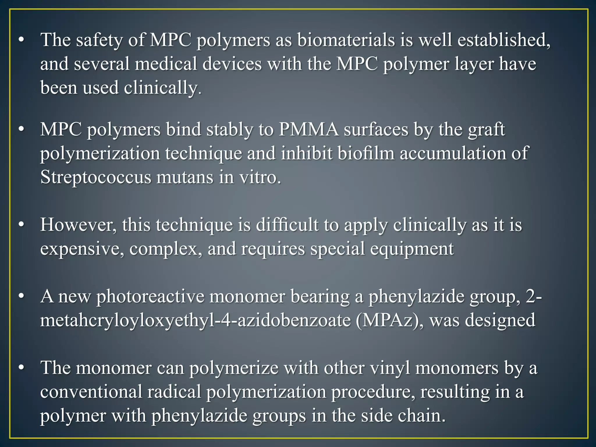 Prosthodontics ( inhibition of denture plaque) | PPTX