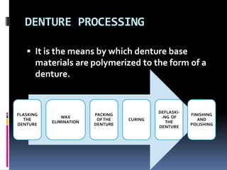 Denture processing | PPTX