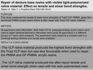 Denture Repair . | PPTX