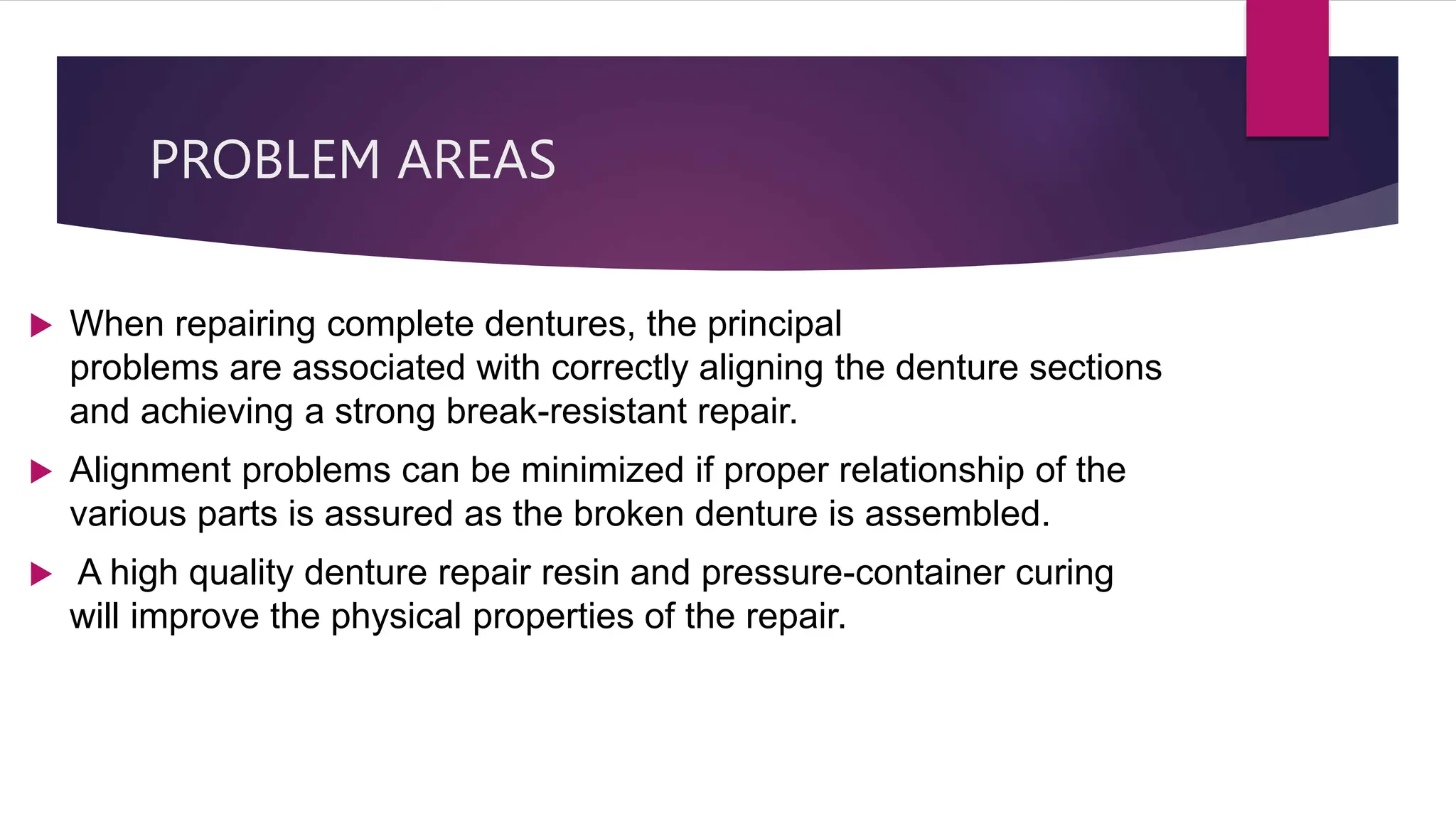Denture repair in complete dentures .pptx