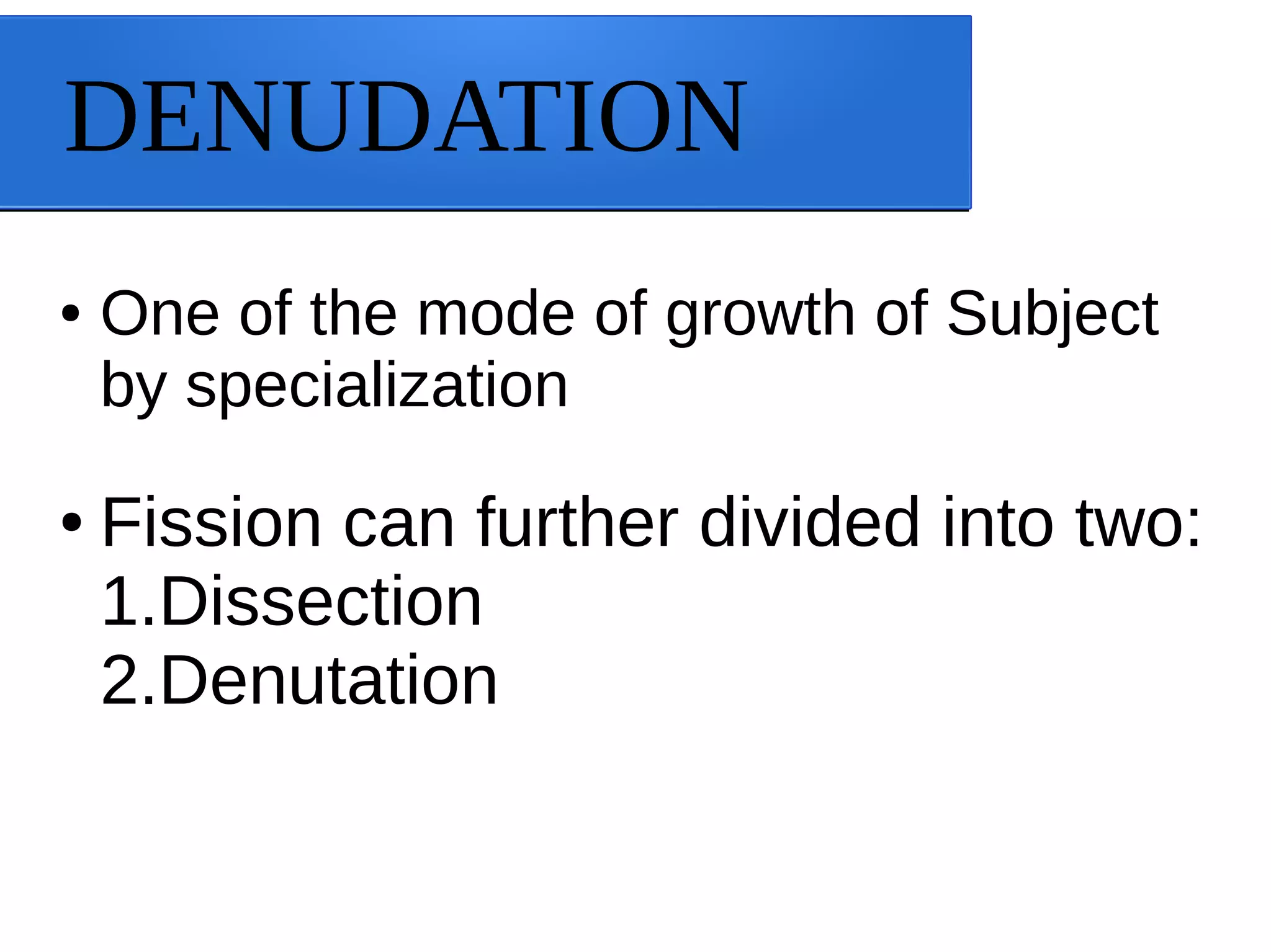 Denudation | PPT