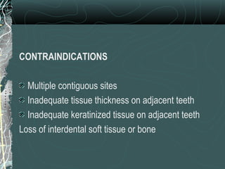 Denuded root coverage | PPT