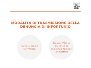 Denuncia infortunio nuova modalità | PDF
