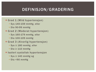 Den vanskelige hypertensjon - Harald Hermansen | PPT