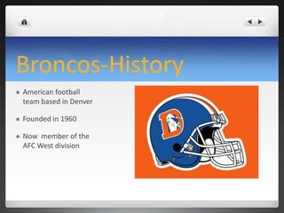 Denver broncos Digital Strategy | PPTX