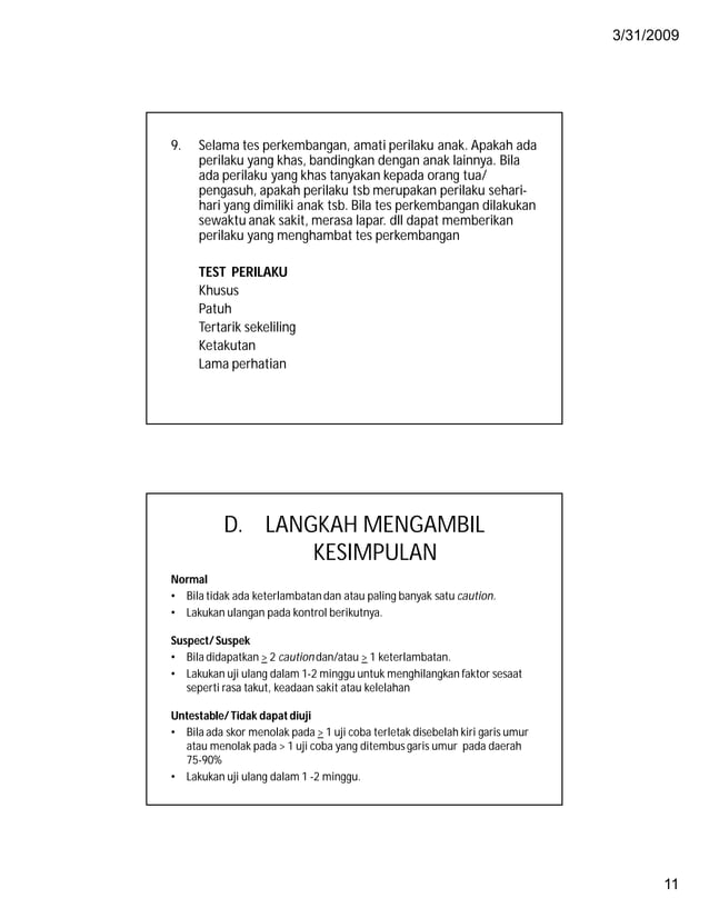 Denver ii indonesia | PDF