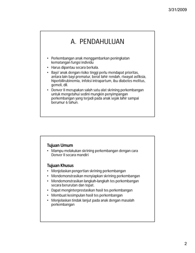 Denver ii indonesia | PDF
