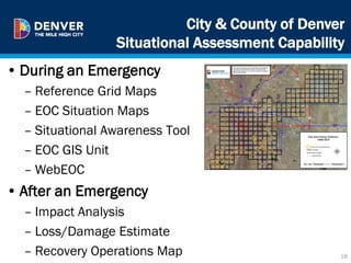 2018 GIS in Emergency Management: Denver Office of Emergency Management Overview | PPT