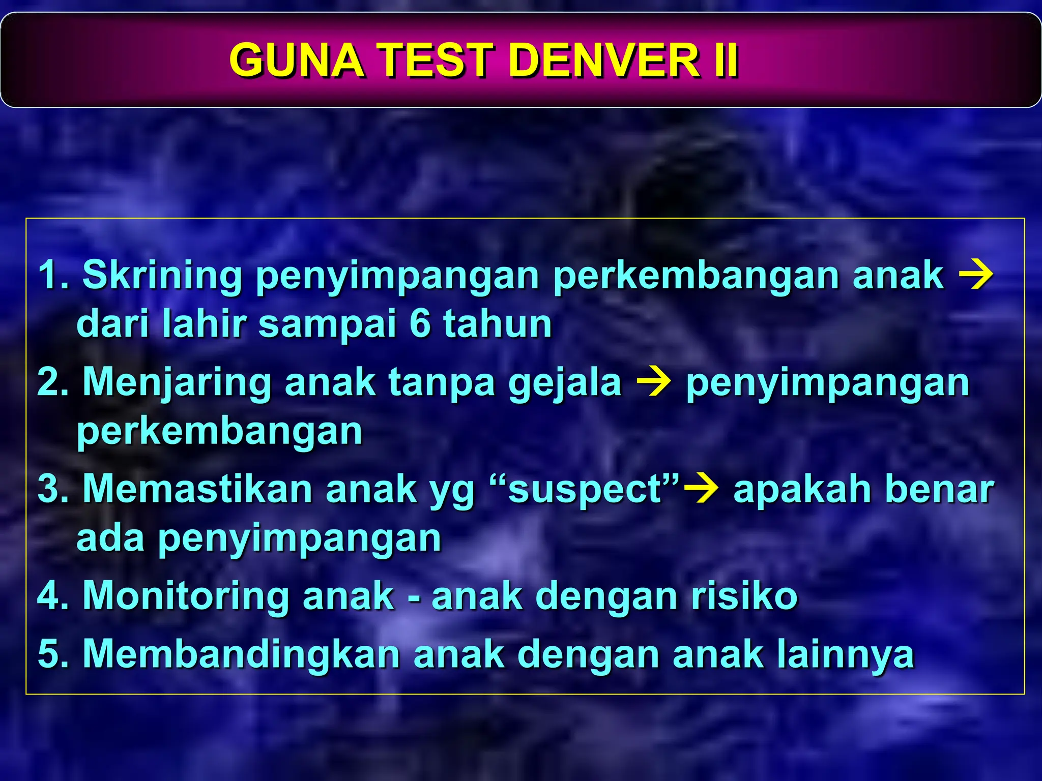 Denver cara melakukan pengukuran tumbang pada anak | PPTX