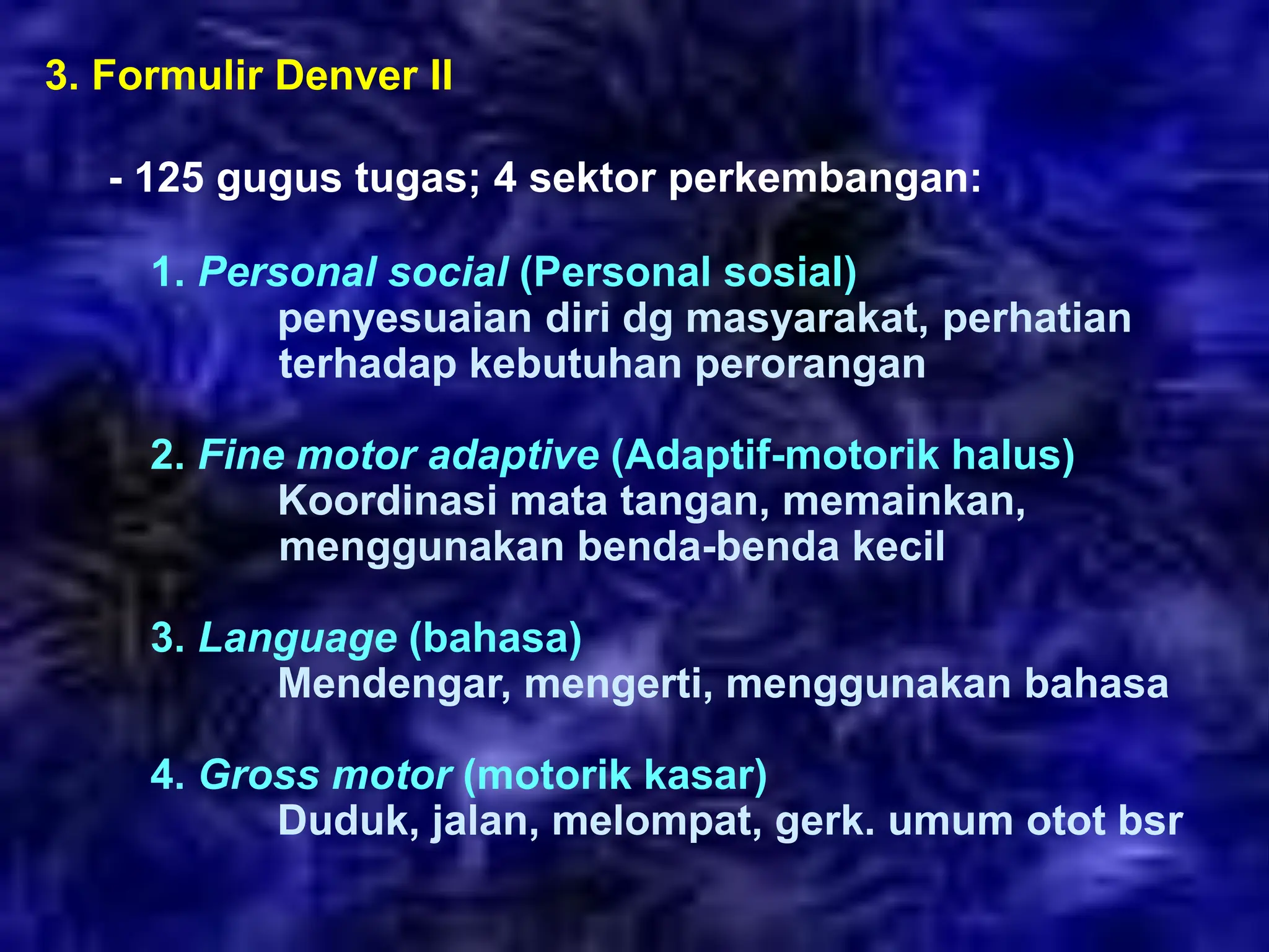 Denver cara melakukan pengukuran tumbang pada anak | PPTX
