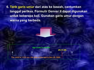 Denver cara melakukan pengukuran tumbang pada anak | PPTX