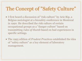 Safety Culture of Academic Labs | PPT