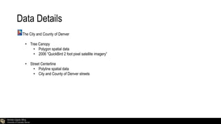 2018 GIS in Education: Denver Street Trees and Road Safety a Geographic ...